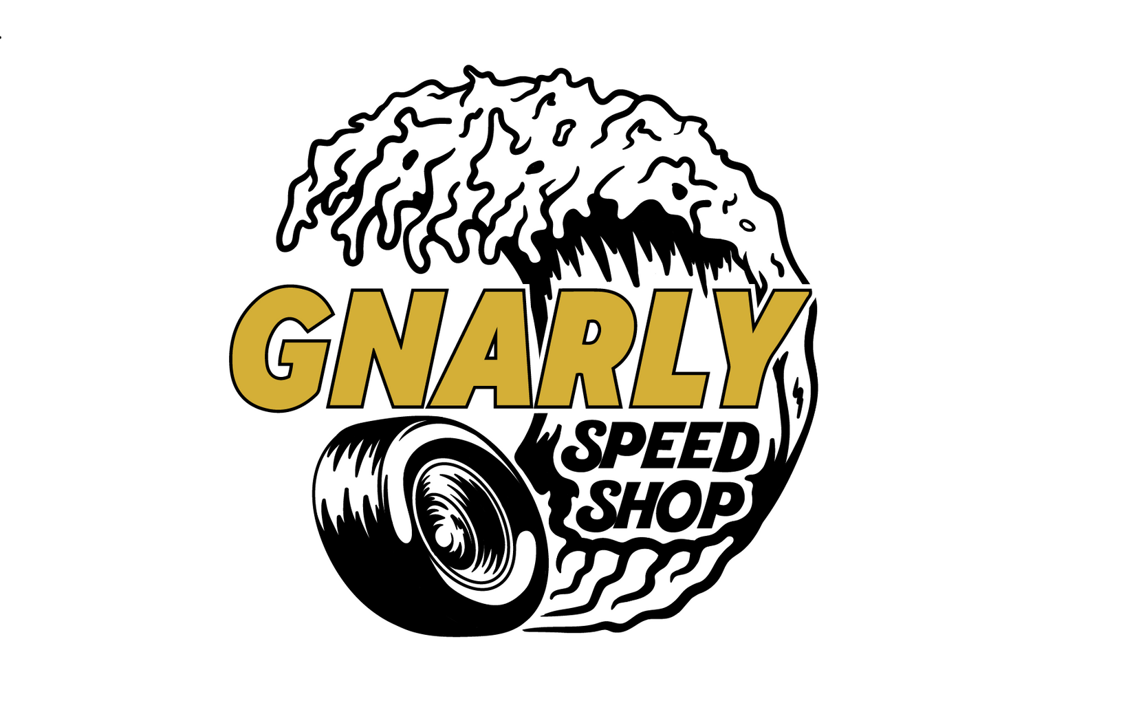 Gnarly Speed Shop Logo Sticker – GNARLY SPEED SHOP